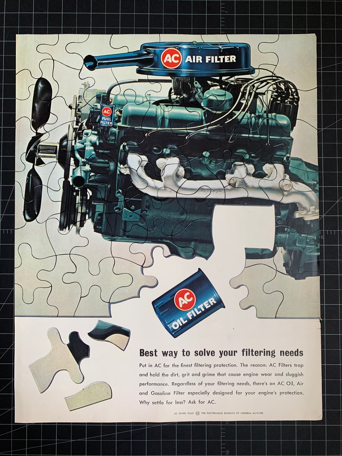 Vintage 1963 AC Oil Filters Print Ad | eBay