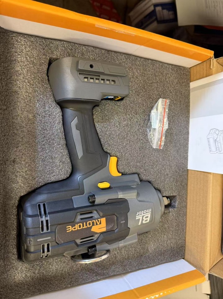 2200Nm Cordless Impact Gun Brushless Heavy High Torque Impact Wrench No ...