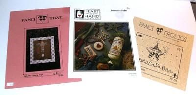 Cross stitch pattern lot-3 cards-Fanci That, Heart In Hand-spring ...