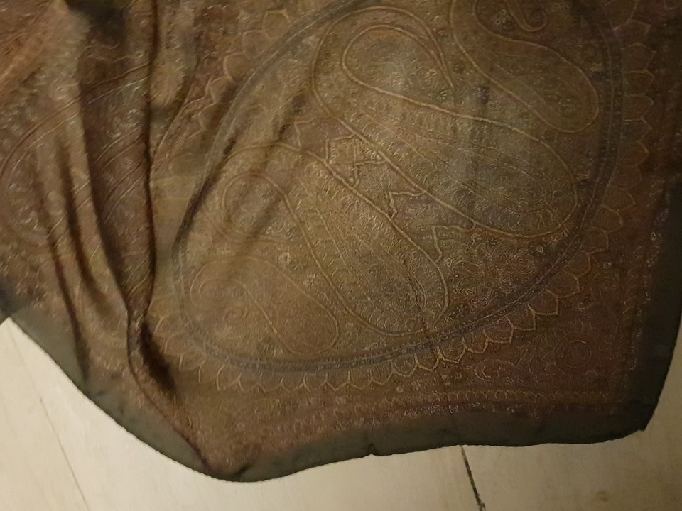 Chopard Large Wide Silk Scarf Shawl Stoleְְ ~Paisley Pattern 130*134cm ...