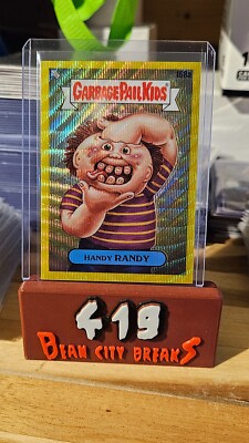 2022 Topps Chrome Garbage Pail Kids Yellow Wave 168a HANDY RANDY #103/ ...
