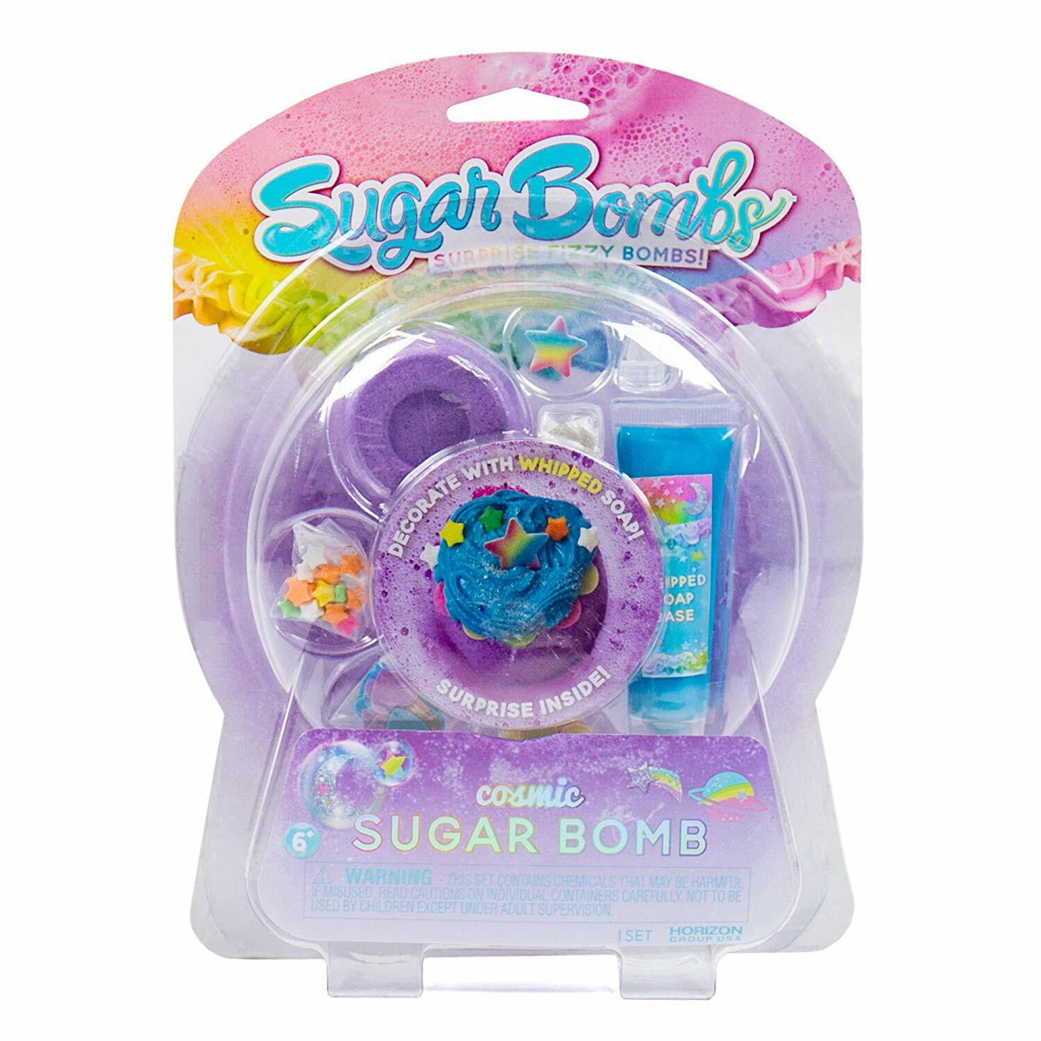 Cosmic Sugar Bath Bombs Surprise Fizzy Decorate w Whipped Soap DIY Kids ...