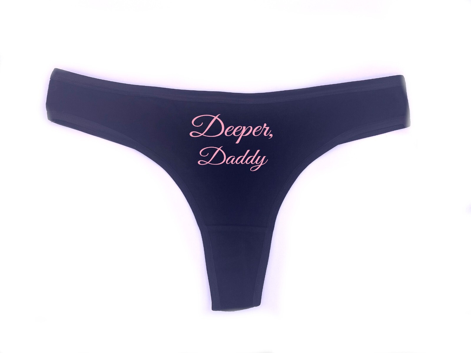 DDLG Kinky Panties Thong Underwear Lingerie Yes Daddy - Deeper Thong | eBay
