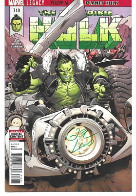 The Incredible Hulk #710 SIGNED by Greg Land - Marvel Comics - Pak ...