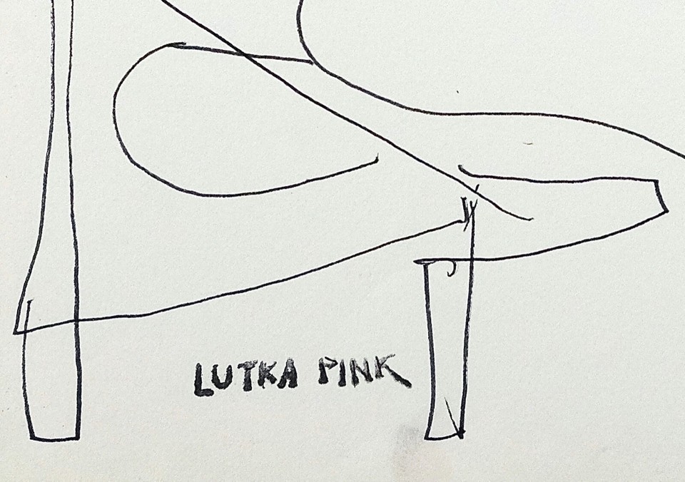 Lutka Pink - Drawing Original - Felt - Thread 10 | eBay