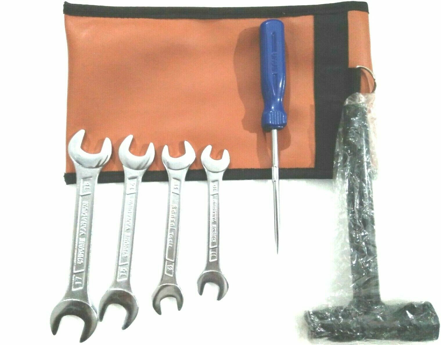 VESPA HANDY TOOL KIT WITH RED WOVEN POUCH SUITABLE FOR VESPA SCOOTERS ...