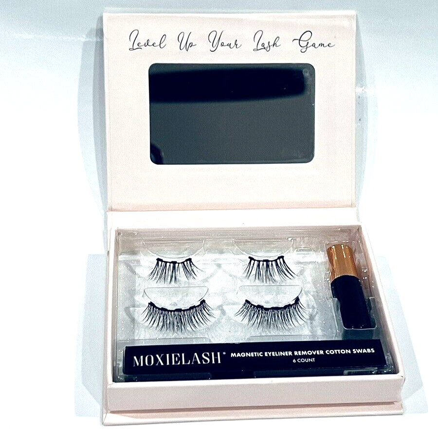 2 Pairs MOXIELASH Magnetic Eyelashes Set Eye lashes | Reusable | 100% ...