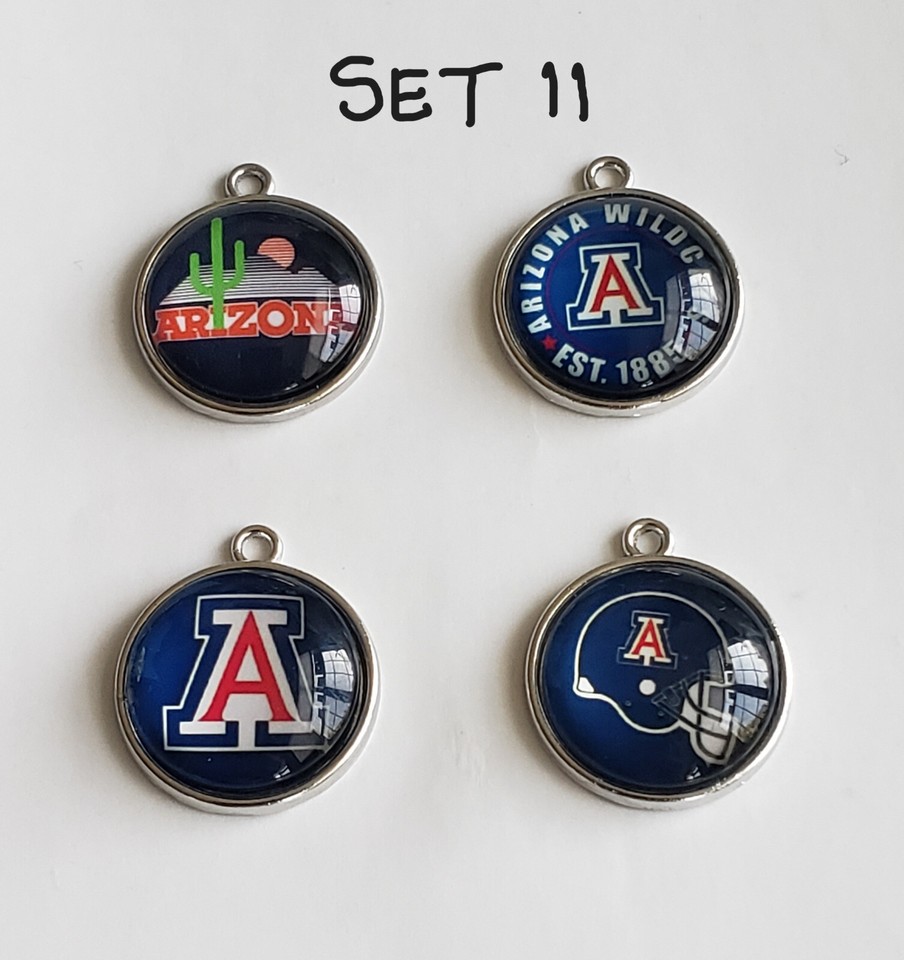 Sale set of 4 pcs charm of Atlanta Braves Baseball team CZ stones ...