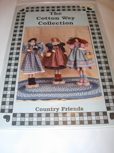 COUNTRY FRIENDS GIRL DOLL CLOTHES TOY CRAFTS SEWING FABRIC PATTERN ...
