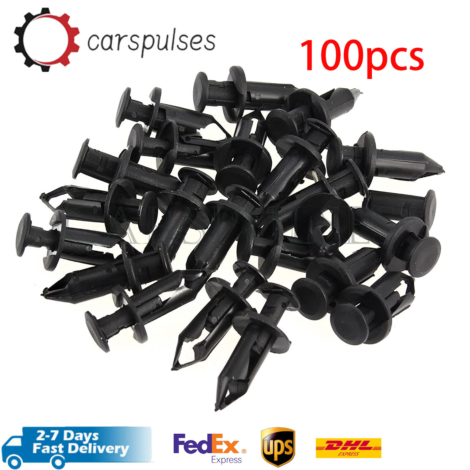 New 100Pcs ATV Retainer Clips Push Pin Splash Guard Body Panel For ...