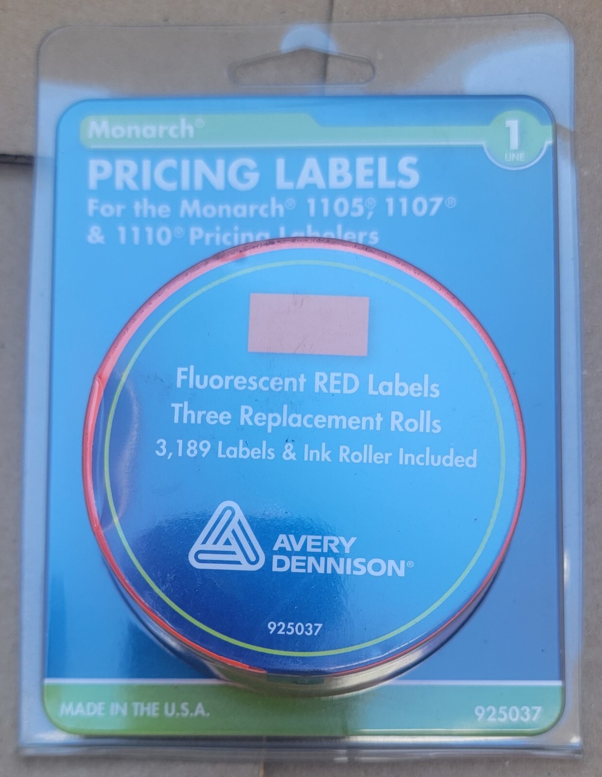 Monarch Pricing Labels 1105 1007 1110 Pricing Labelers Fluorescent Red ...