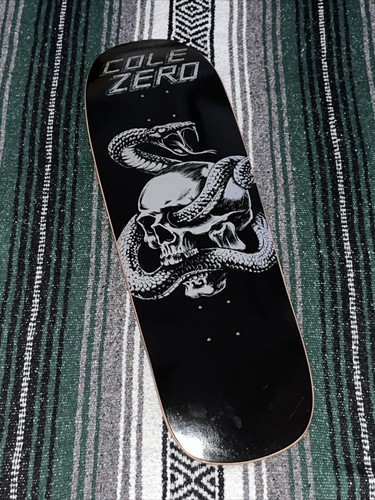 Chris Cole Zero Skull And Snake Skateboard Deck Shaped Cruiser Board | eBay