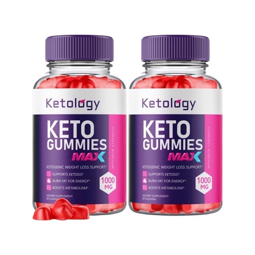 2-Pack Ketology Keto Max Gummies - Advanced Weight Loss, Vegan(120 ...