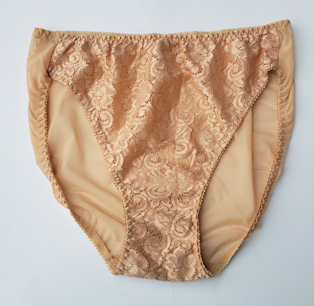 Vintage Avon Intimates Hi-Cut Floral Lace Bikini Pant… - Gem