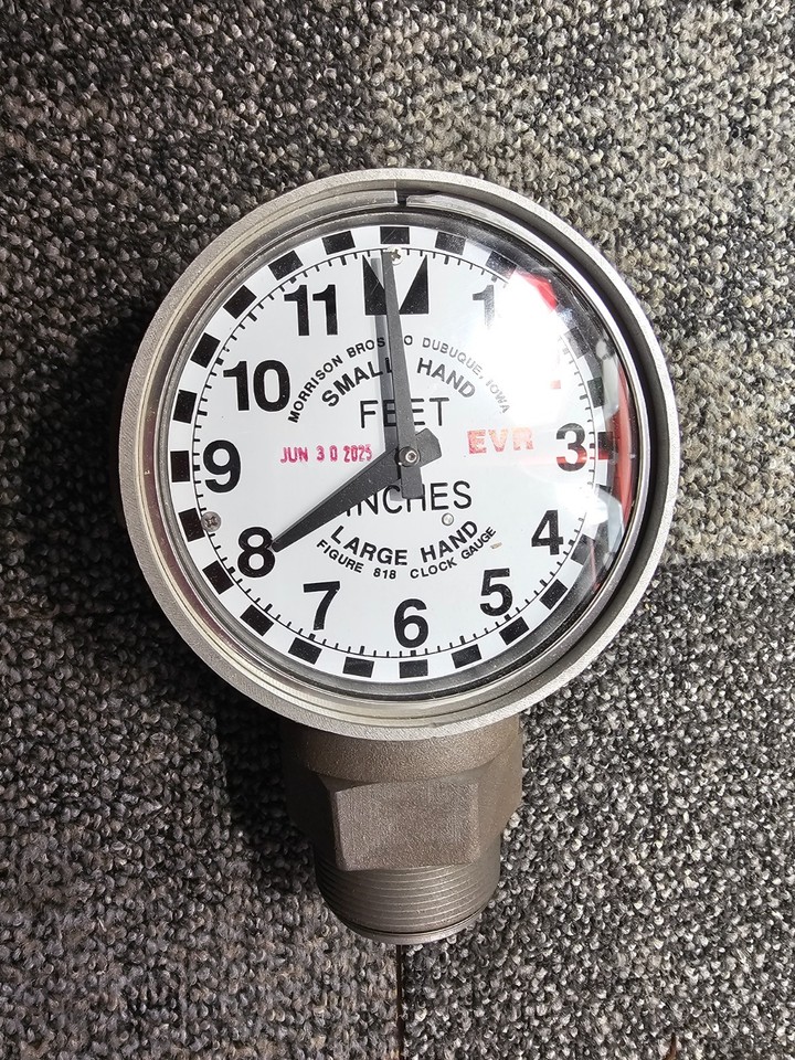 Morrison Bros Co Fig 818 0400AGEVR 2” Clock Gauge w/Drop Tube Aluminum ...