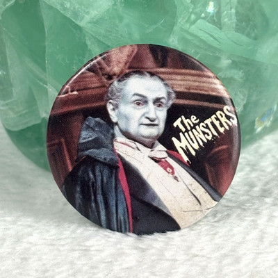 Vtg 1964 The Munsters Grandpa Al Lewis Count Sam Dracula Promo Button ...
