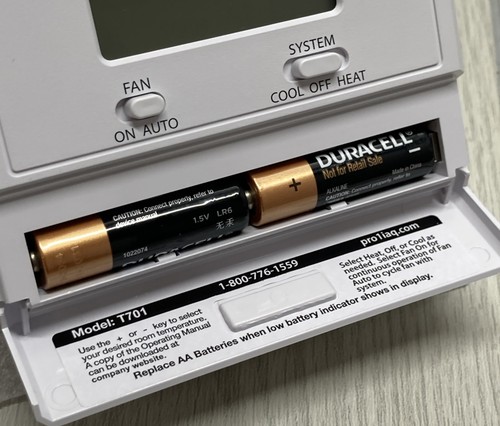 PRO1 (T701) Digital Non-Programmable Thermostat Heat/Cool White, New In ...