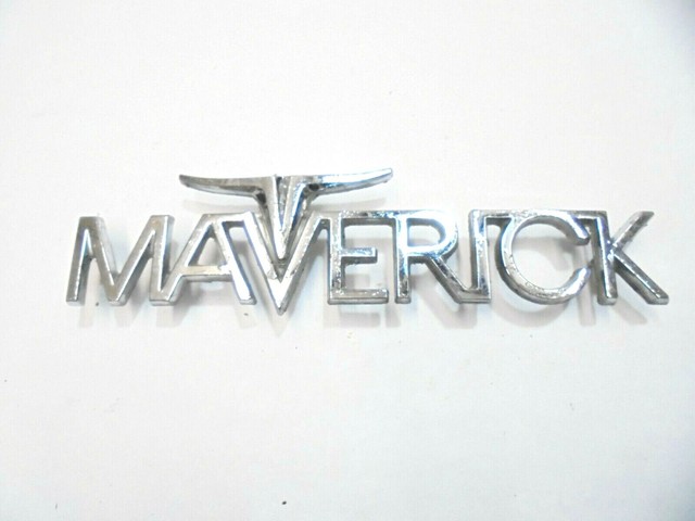 Vintage 1970s Ford Maverick Chrome Emblem Sign Shape for sale online | eBay