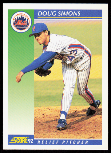 1992 Score 479 Doug Simons New York Mets | eBay