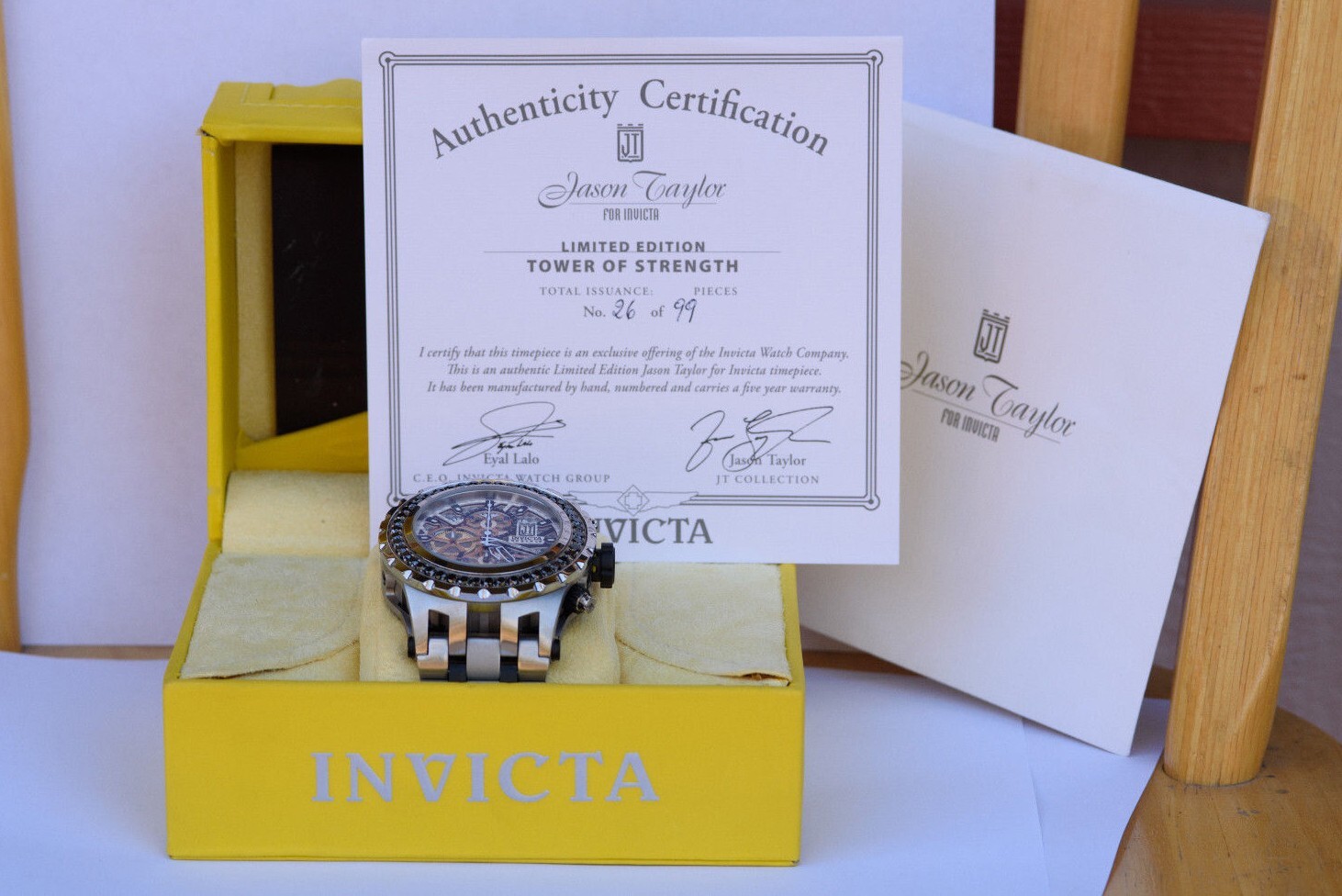 [FAST SHIPPING] INVICTA JASON TAYLOR 12957 LIMITED EDITION 26/99 MENS ...