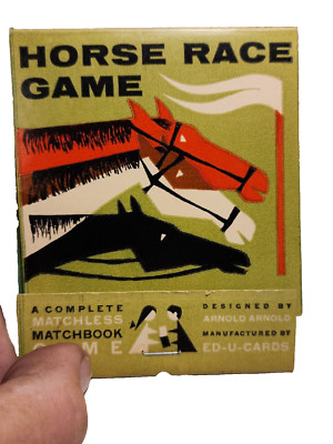 Matchless Matchbook Game by ED-U-CARDS Horse Race Game RJF6 | eBay