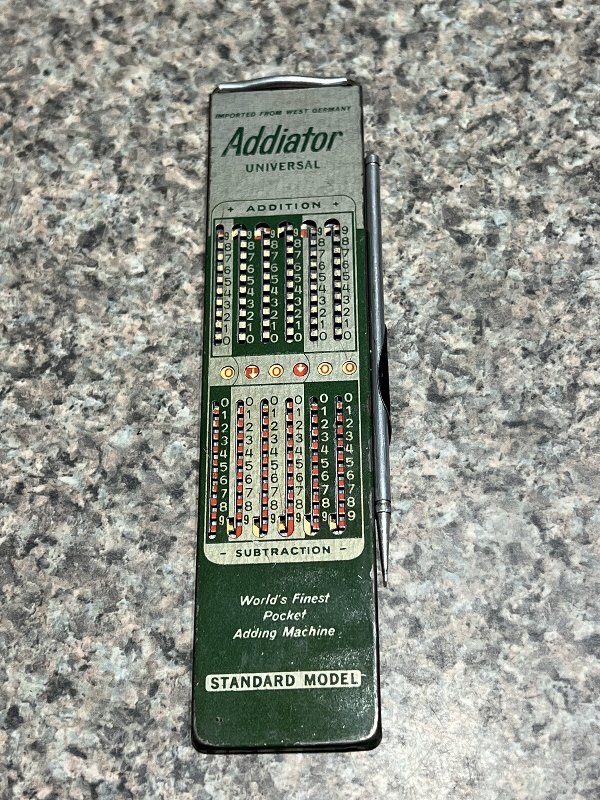 Vintage Addiator Universal Standard Model West Germany Calculator with ...