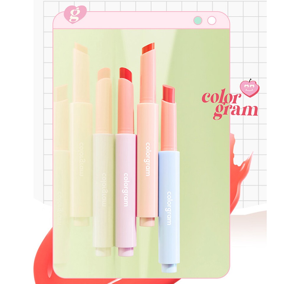 COLORGRAM Fruity Glass Stick 1.8g 3Colors Juice syrup, Melting Glow K ...