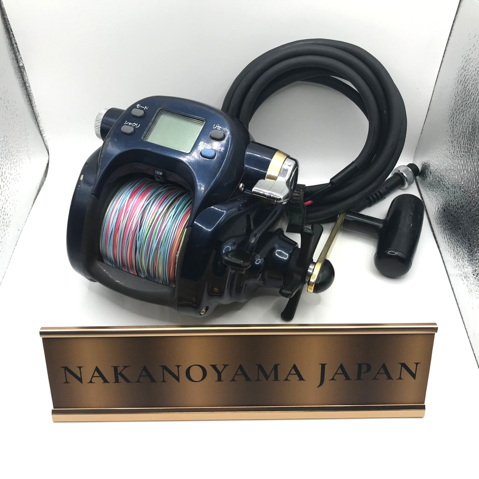 Daiwa Tanacom Bull 750 Auto Jigging Electric Reel w/ Cable Used Japan ...