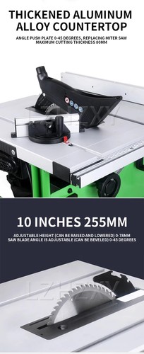 10" Table Saw Dustless Saw Multi-Site Dustless Cutting Benchtop Sawing ...