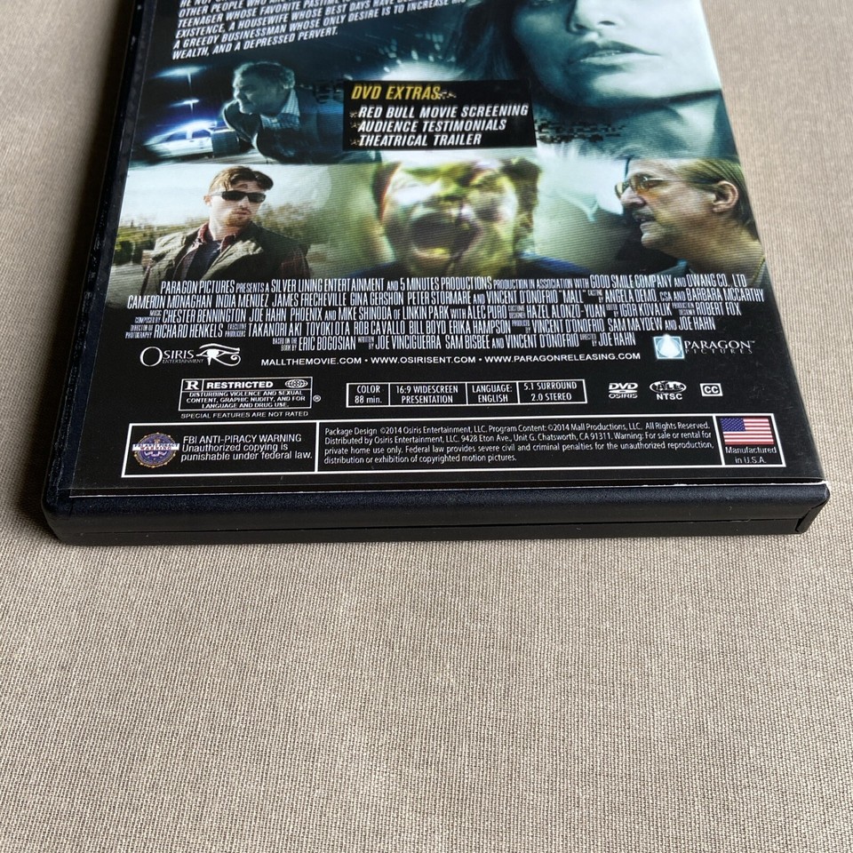 Mall (DVD 2014) Action Drama Linkin Park Cameron Monaghan James ...