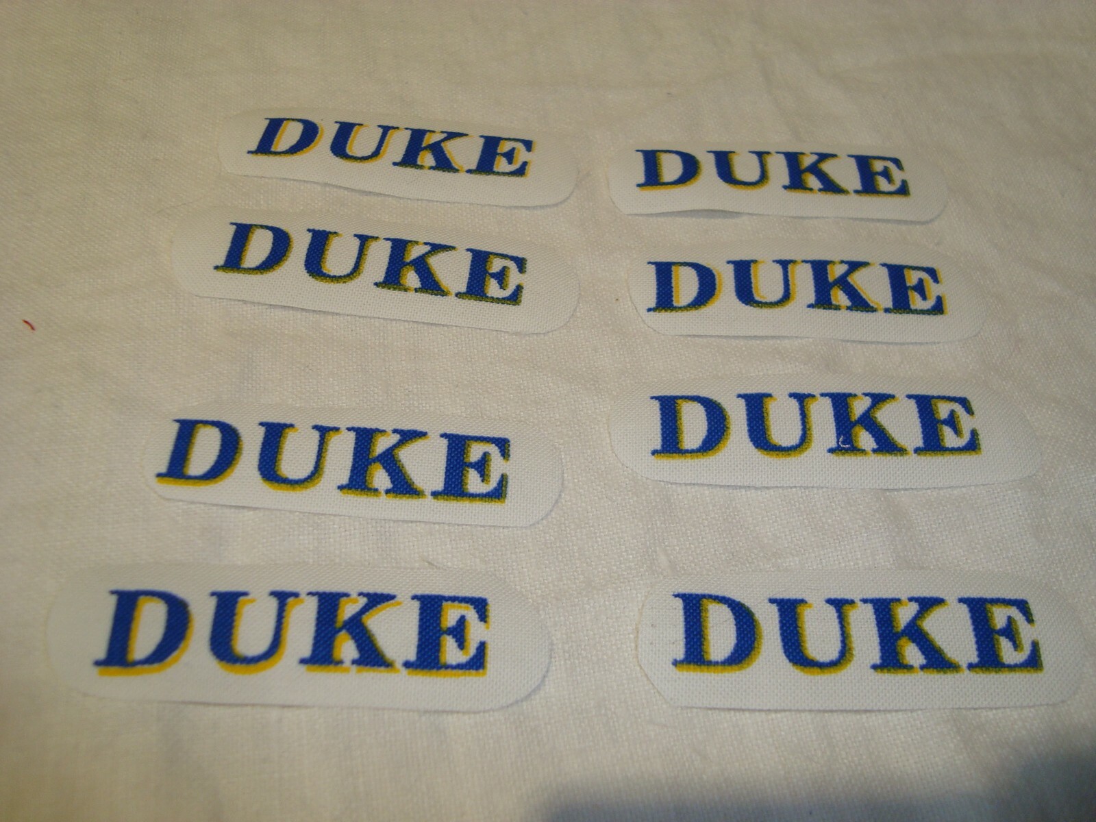 Duke University Blue Devils Cotton Fabric Iron-On Patches Appliques ...