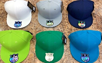 Original Plain Fitted Caps Flat Bill Hats [[ KB ]] Solid Colors ( New ...
