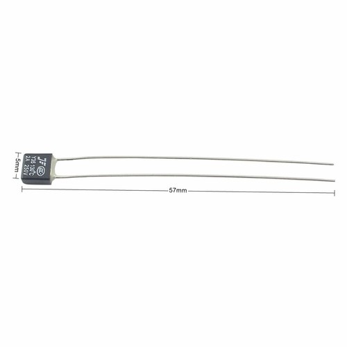 10pcs RH Thermal Fuse 130℃ 130 Degree 250V 2A Black Square Temperature ...