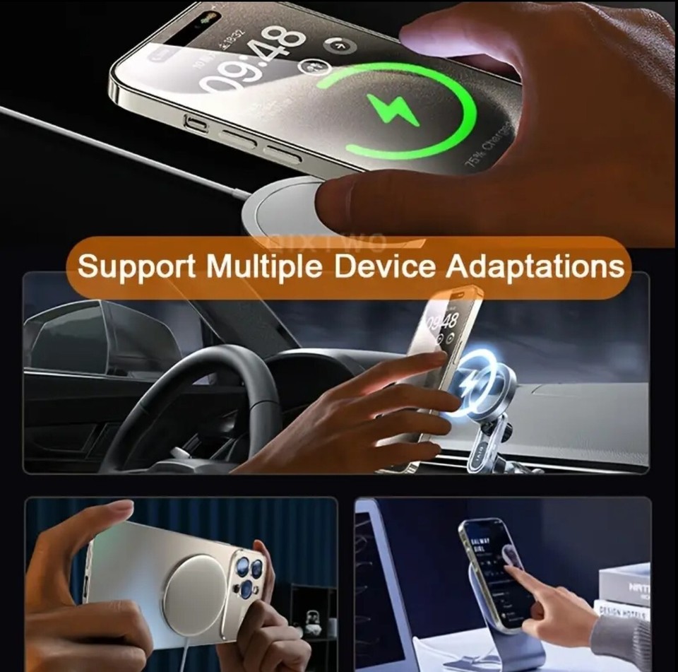 Luxury Glass Window Magnetic Wireless Charging Phone Case for iPhone | eBay