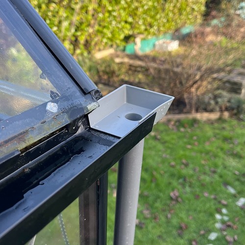 Greenhouse 50mm Guttering Downpipe Rainwater Kit (Pack of 2) For Wider ...