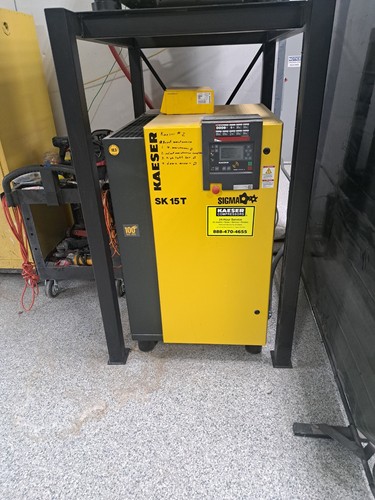 ^USED 15 HP KAESER SK-15T ROTARY AIR COMPRESSOR | eBay