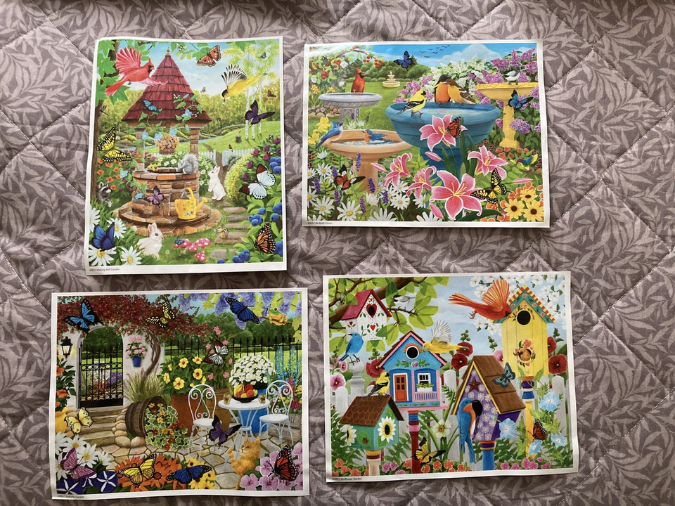 Bits and Pieces Jigsaw Puzzles x 4 - 300 Extra Large Pieces - Done Once ...