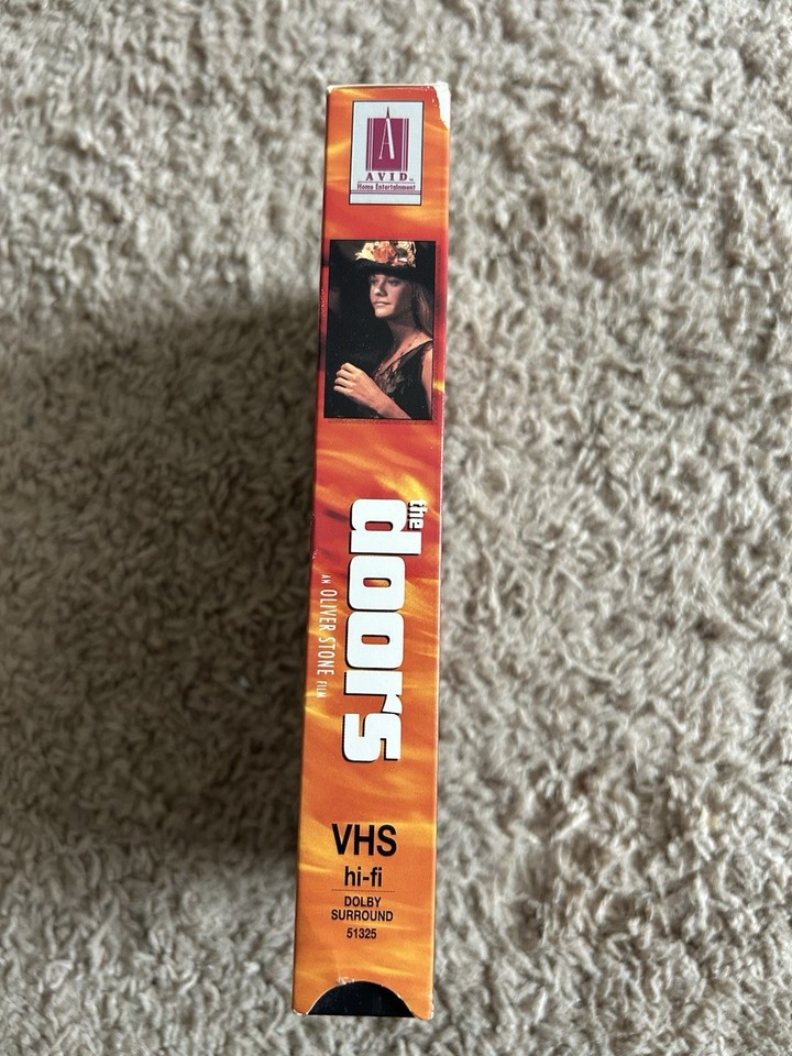 The Doors VHS Movie 1991 Jim Morrison Val Kilmer Musical Film Oliver ...