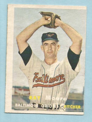1957 Topps Baseball Ray Moore #106 Baltimore Orioles EX-MT | eBay