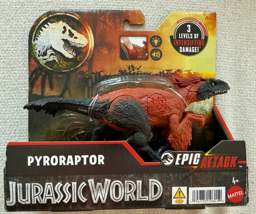 Jurassic World Epic Attack Pyroraptor - NEW SEALED | eBay