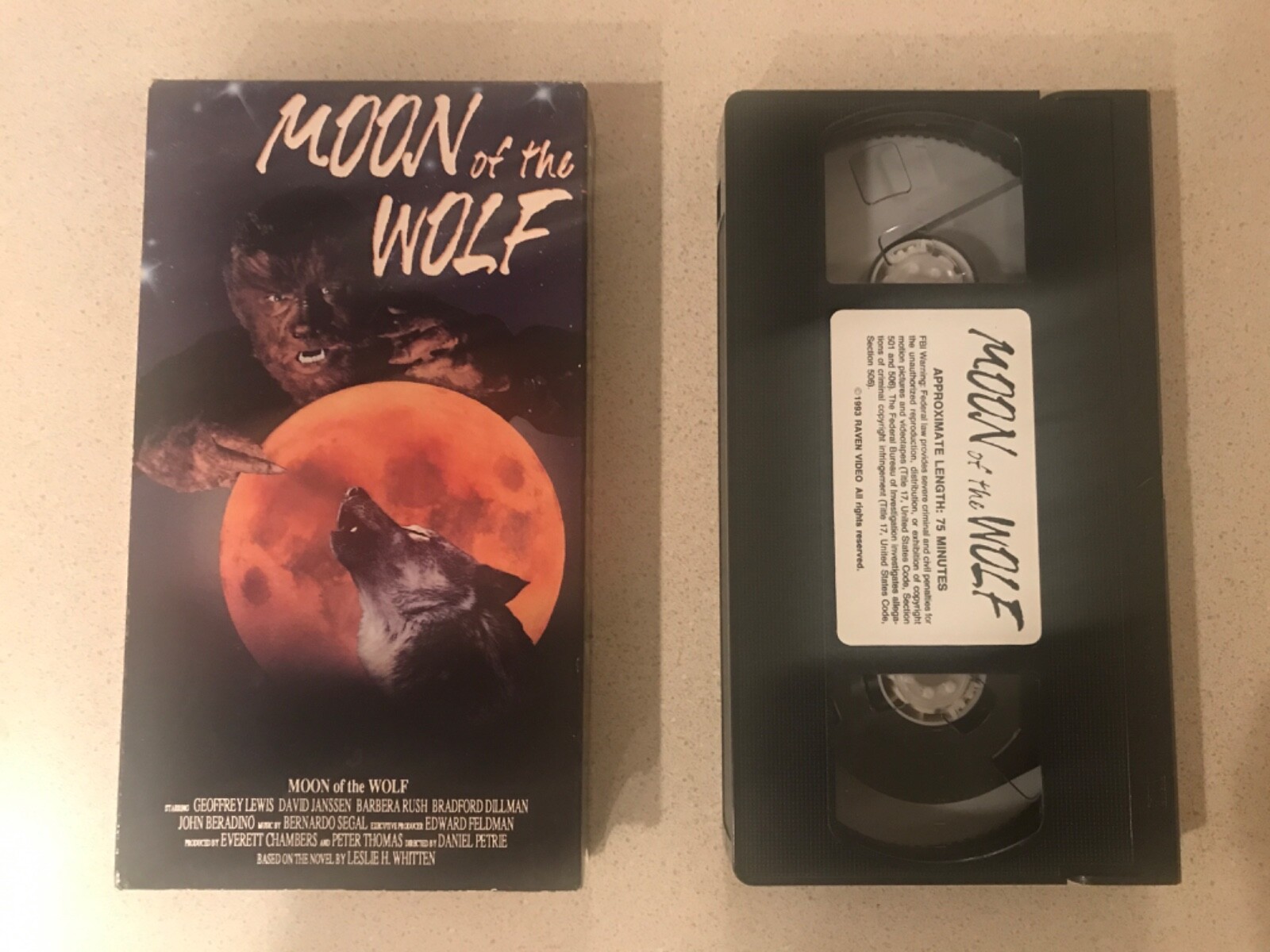 Moon of the Wolf (VHS, 1993, Raven Video) Geoffrey Lewis, David Janssen ...