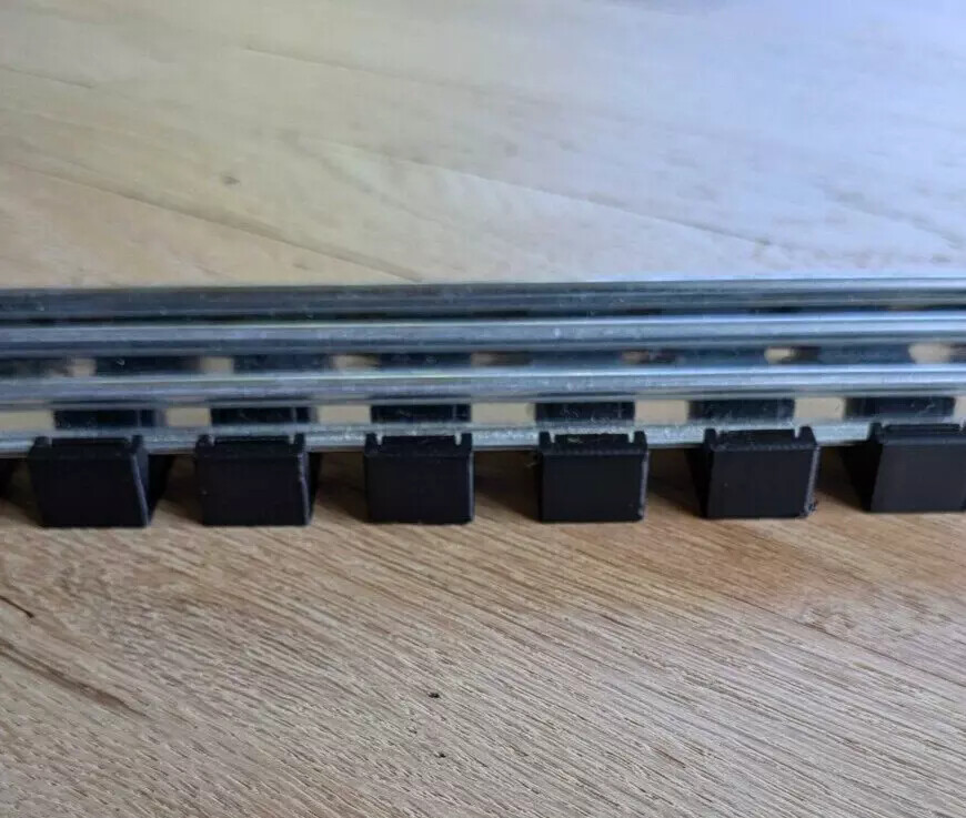 Snap on Railroad Ties for O Gauge Model Railroads Using Tubular Train ...