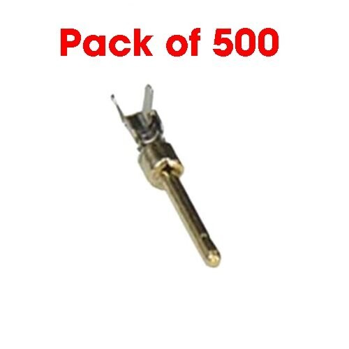 500 Pcs Assembly Male Contact Pin For D-Sub Connector Socket Plug Gold ...
