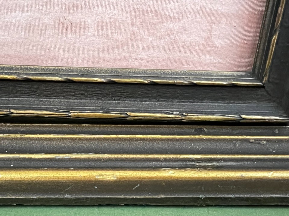 Antique Art Deco Gold Gilt Carved Wood Swivel Picture Photo Frame Fit ...