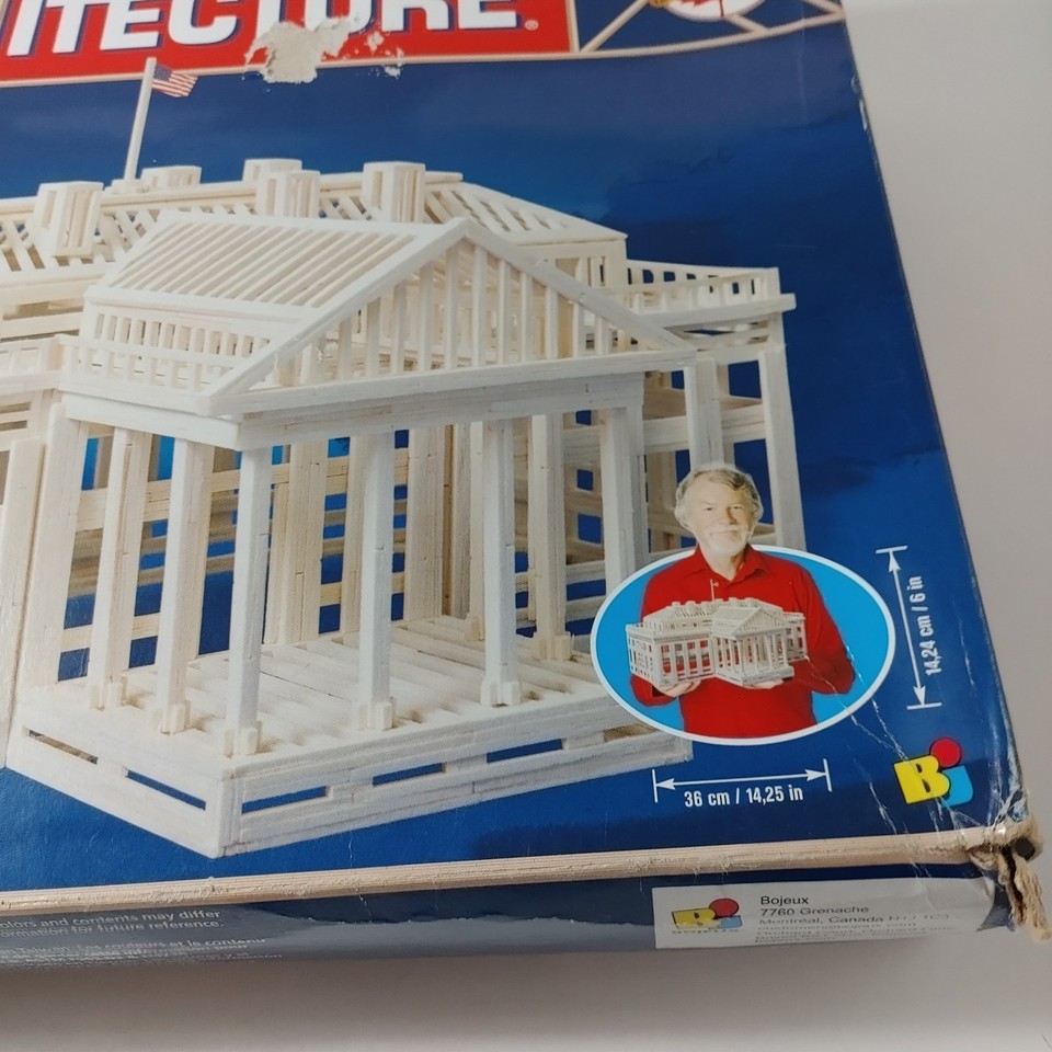 Matchitecture - The White House - Wooden Beam Construction Kit - Cut ...