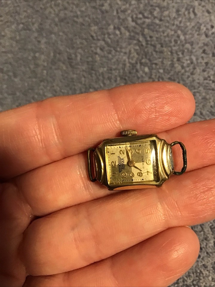 Vintage Anker Germany Watch Rolled Gold Women’s 17 Jewels Wind Up ...