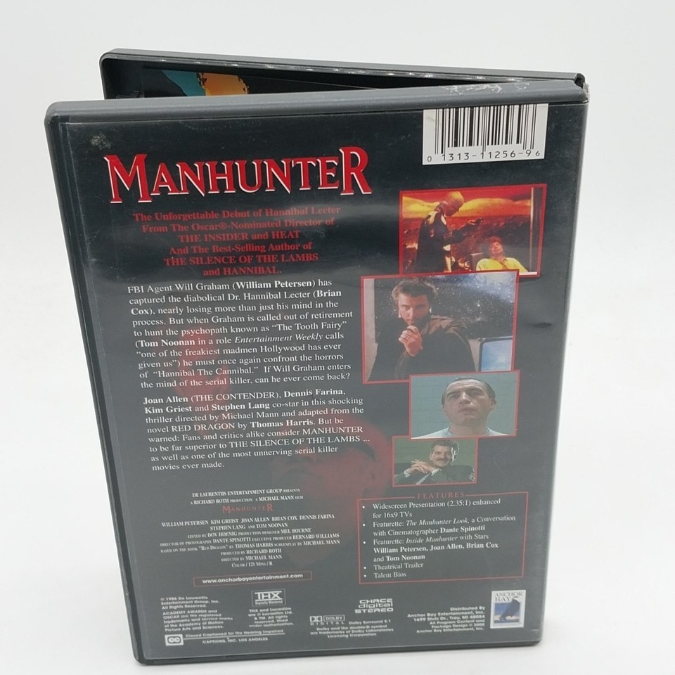 Manhunter DVD 1986 Horror Mystery Widescreen William Peterson | eBay
