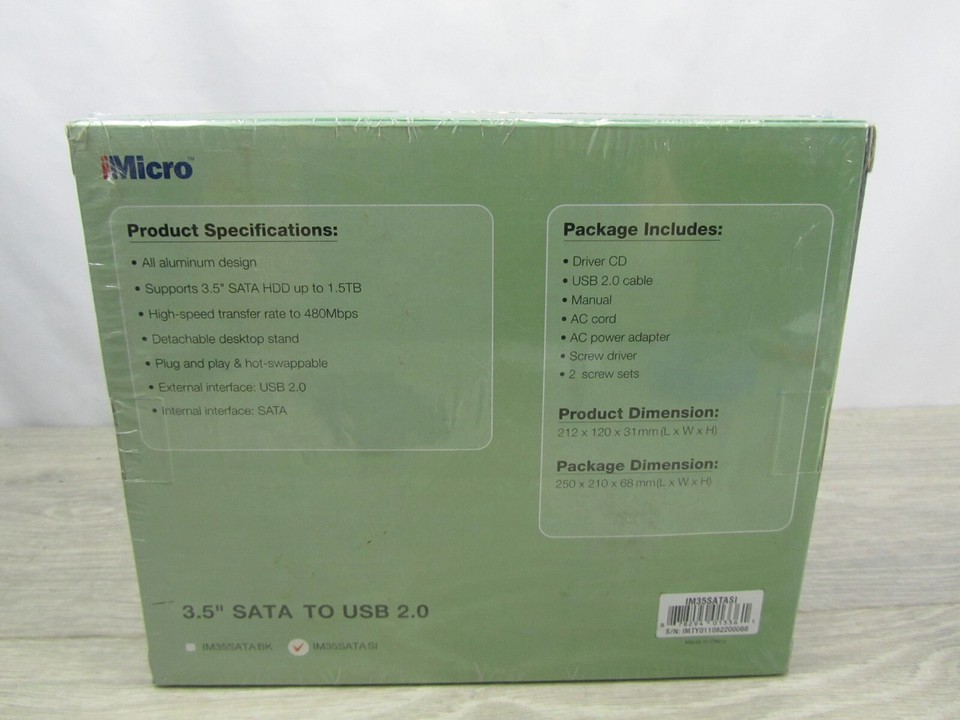 iMicro 3.5 SATA & IDE HDD TO USB 2.0* | eBay