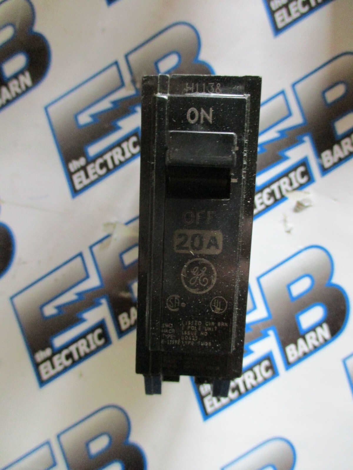 GE THQB1120 Circuit Breaker 20 Amp 120 Volt 1 Pole Bolt On New Style ...