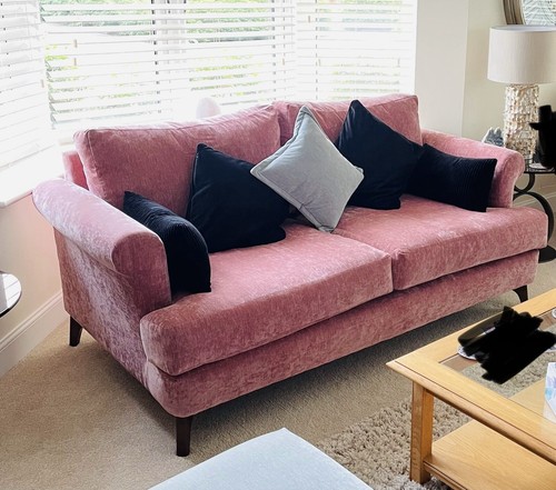 DFS Dusty Pink Sofa Set | eBay